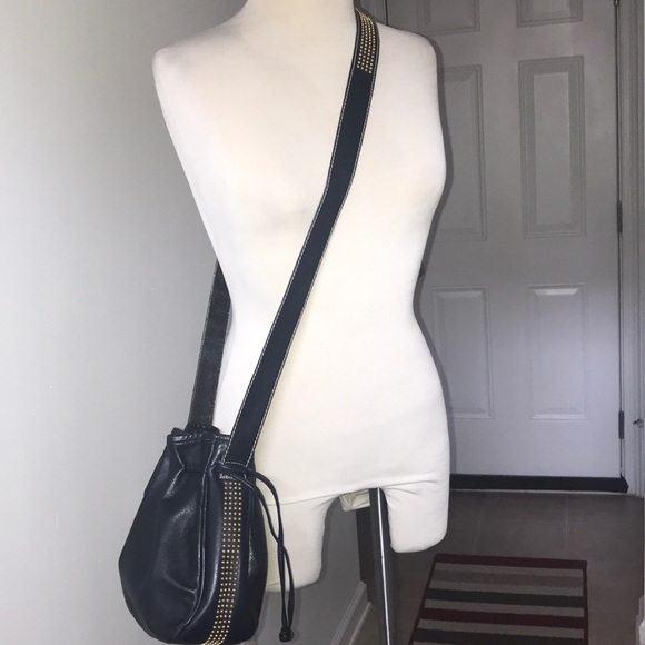 Vintage L J Simone | Bags | Vintage L J Simone Mini Studded Drawstring ...